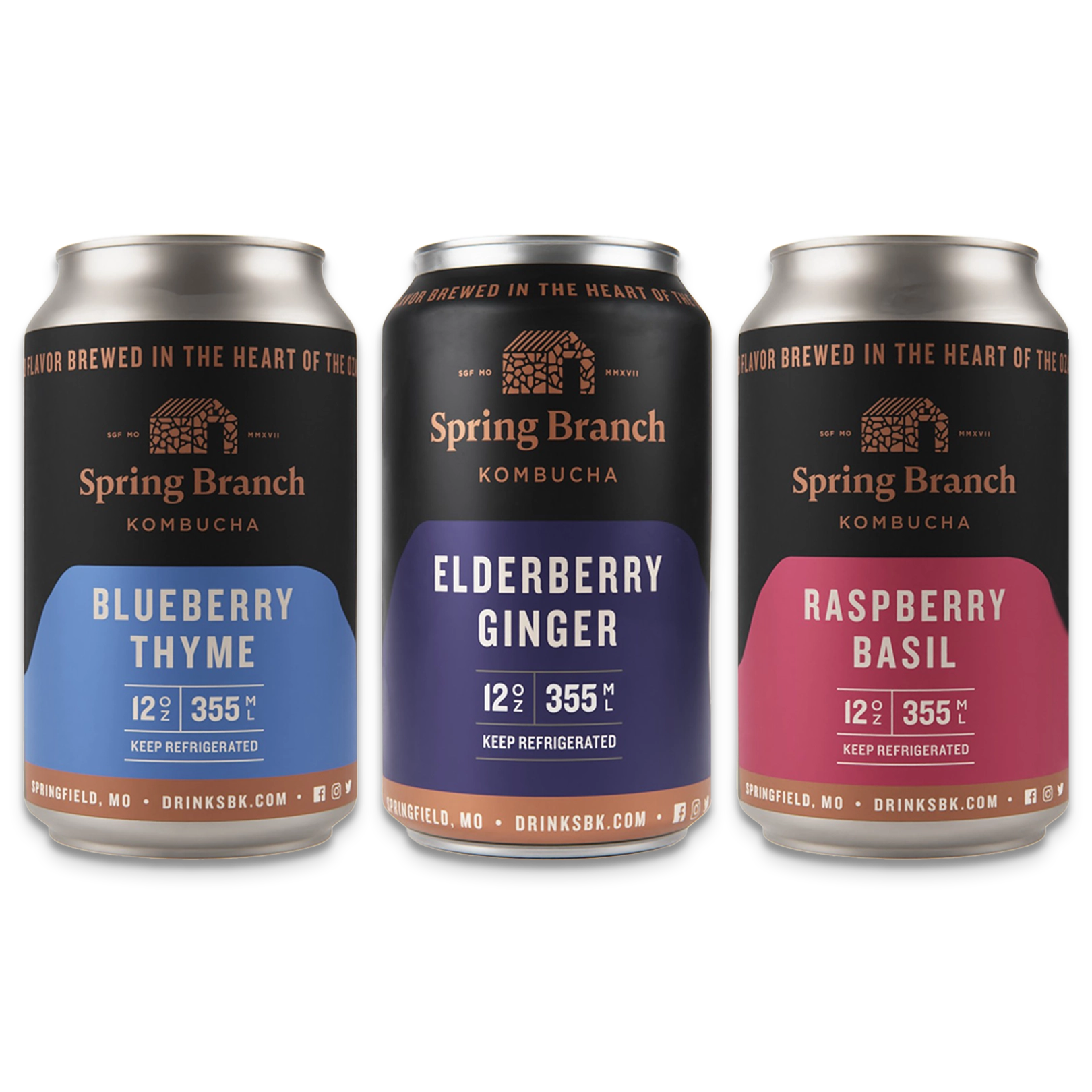 Berry Trio Variety Pack - Spring Branch Kombucha